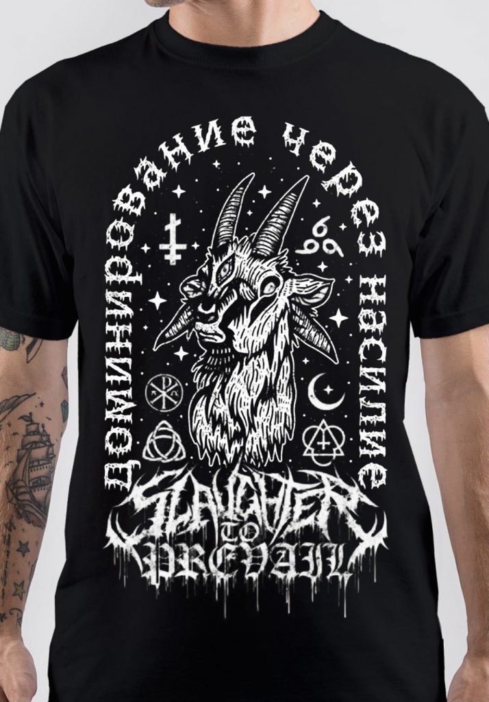 Slaughter to Prevail Mask Logo T-Shirt - Supreme Shirts